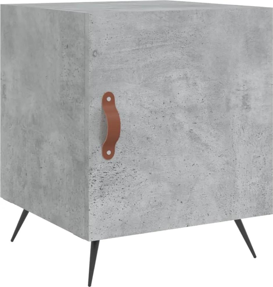vidaXL Noční stolek 40 x 40 x 50 cm kompozitní dřevo [827508] Barva: Černá