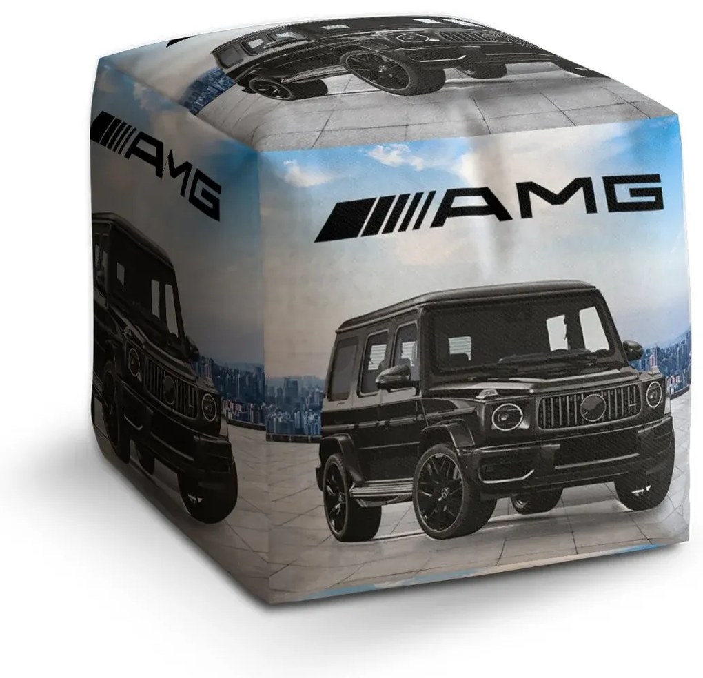 Sablio Taburet Cube AMG auto: 40x40x40 cm