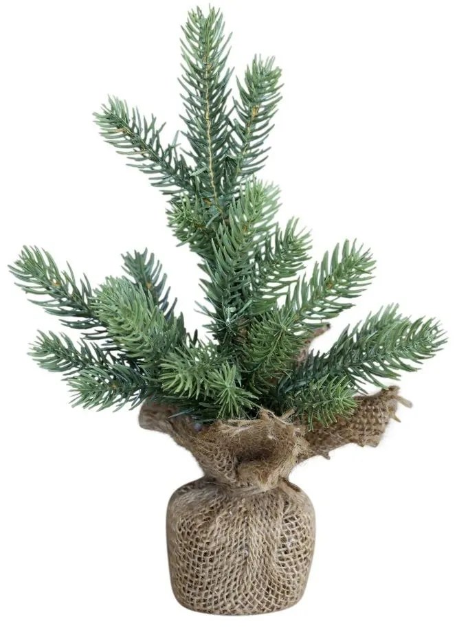 Zelený vánoční stromek v jutě Fleur Fir Tree - 27cm