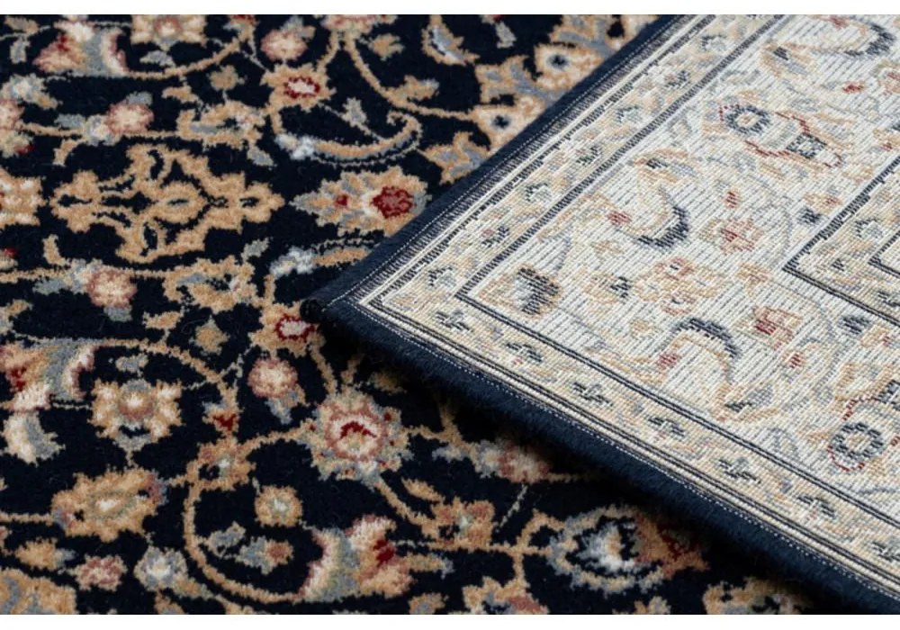 Vlněný kusový koberec Abdul černý 160x230cm