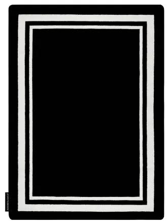 koberec HAMPTON Border rám, černý velikost 160x220 cm | krásné koberce cz