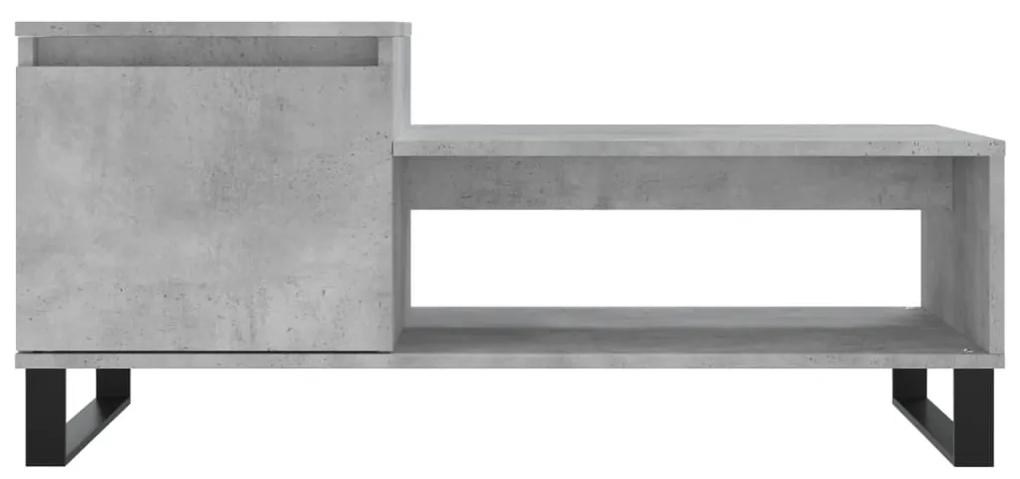 Konferenční stolek betonově šedý 100x50x45 cm kompozitní dřevo - Default Title