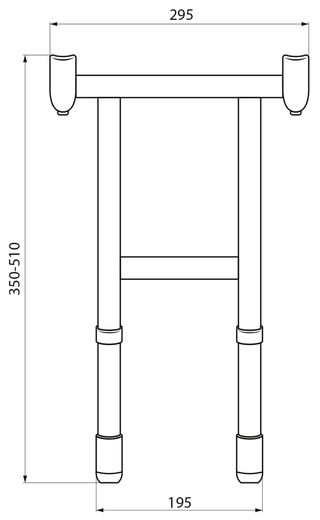 Ridder Ridder, HANDICAP Podpěra pro sklopné sprchové sedátko, bílá, A141100
