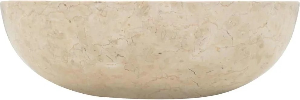 Umyvadlo 40 x 12 cm mramor krémové 142775
