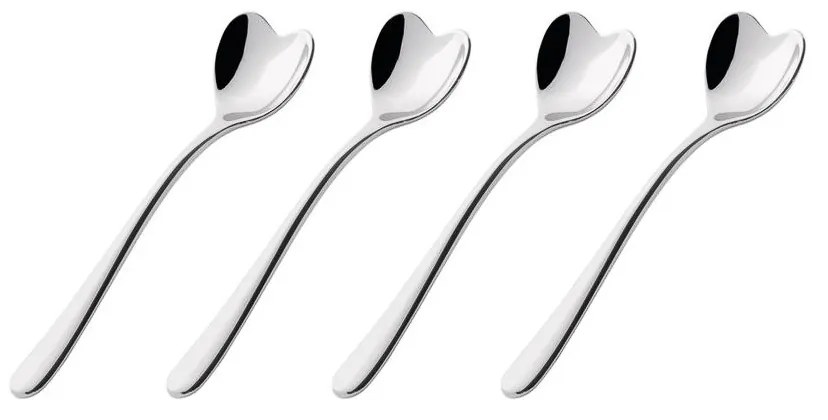 Set kávových lžiček Heart Stainless Steel - 4 ks Alessi