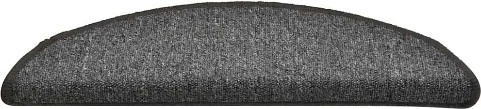 Schodové rohože 30 ks 56 x 17 x 3 cm tmavě šedé, půlkulaté 3365745