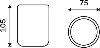 Nimco Pohárek na kartáčky ABU - ABC 58-90