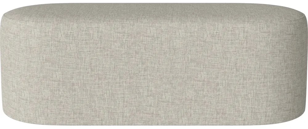 Puf Zyl oválný - 50 x 120 cm, více variant - Bolia Varianta: Baize - Smooth weave, Dust Blue