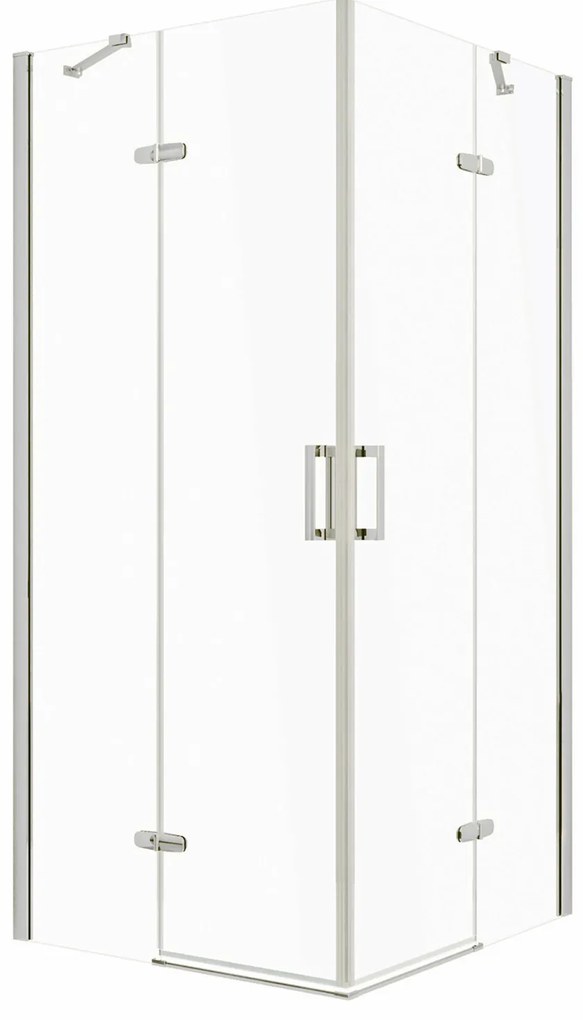 Novoterm Čtvercový sprchový kout NV-Flow 90x90 chrom/transparent - bez vaničky