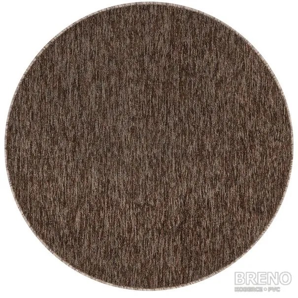 Breno Kusový koberec NIZZA kruh 1800 Brown, 120x120 cm, Hnědá