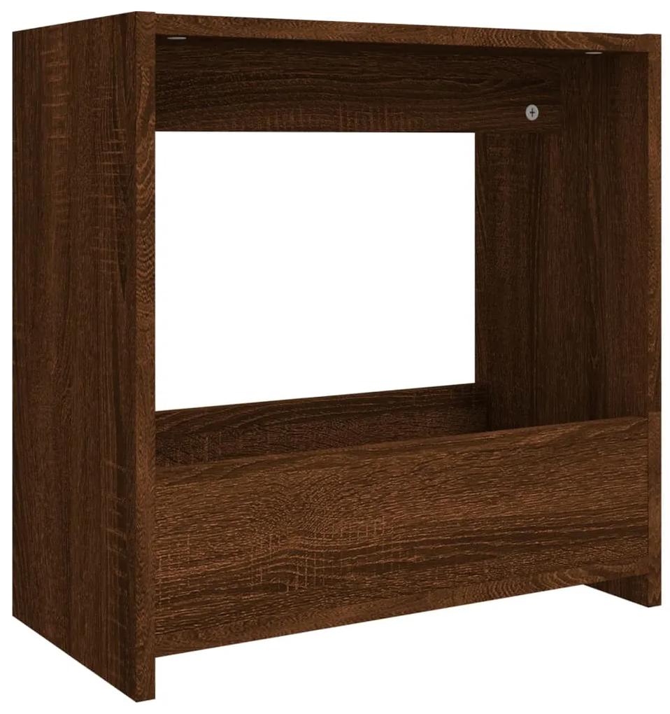 vidaXL Odkládací stolek hnědý dub 50 x 26 x 50 cm kompozitní dřevo
