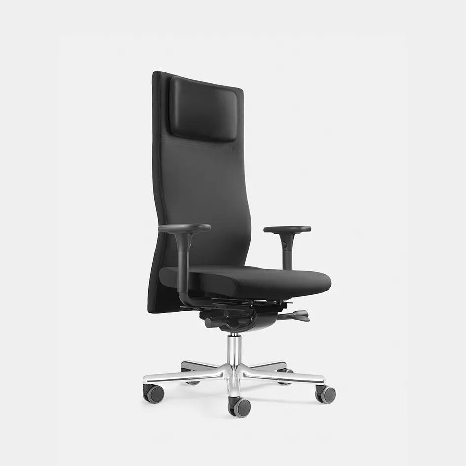 LÖFFLER Zdravotní balanční židle LEZGO LG 7K s podhlavníkem Barva potahu: A30 černá
