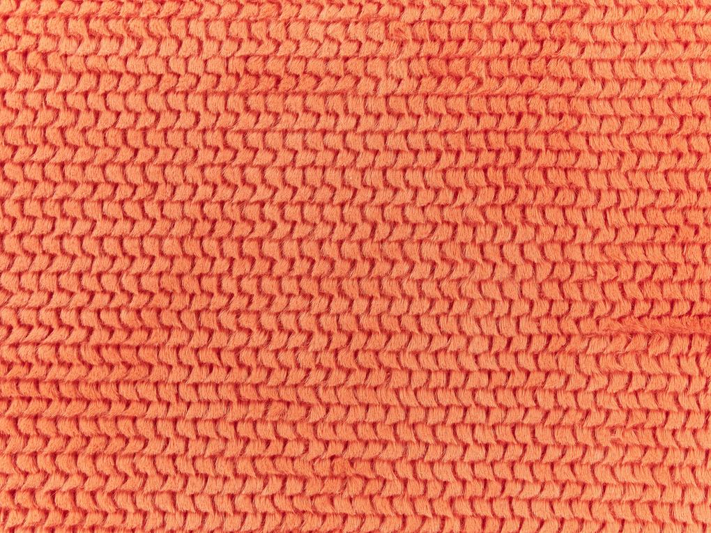 Přikrývka 150 x 200 cm oranžová BJAS Beliani