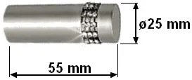 GARNÝŽE-HEBR Garnýž Cylinder krystal satina dvojitá 150 cm