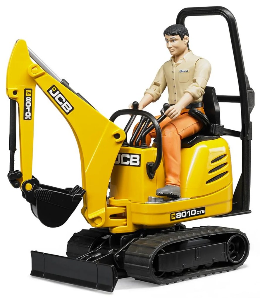 Bruder BWORLD Mikrobagr JCB s figurkou