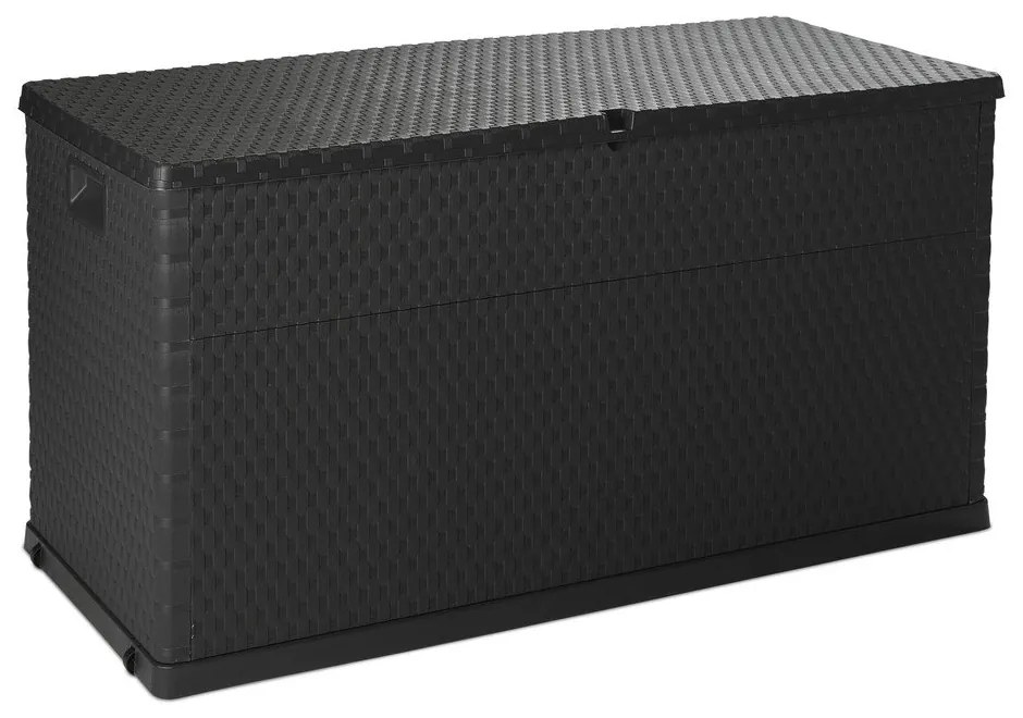 Tmavě šedý zahradní úložný box Rattan – Toomax