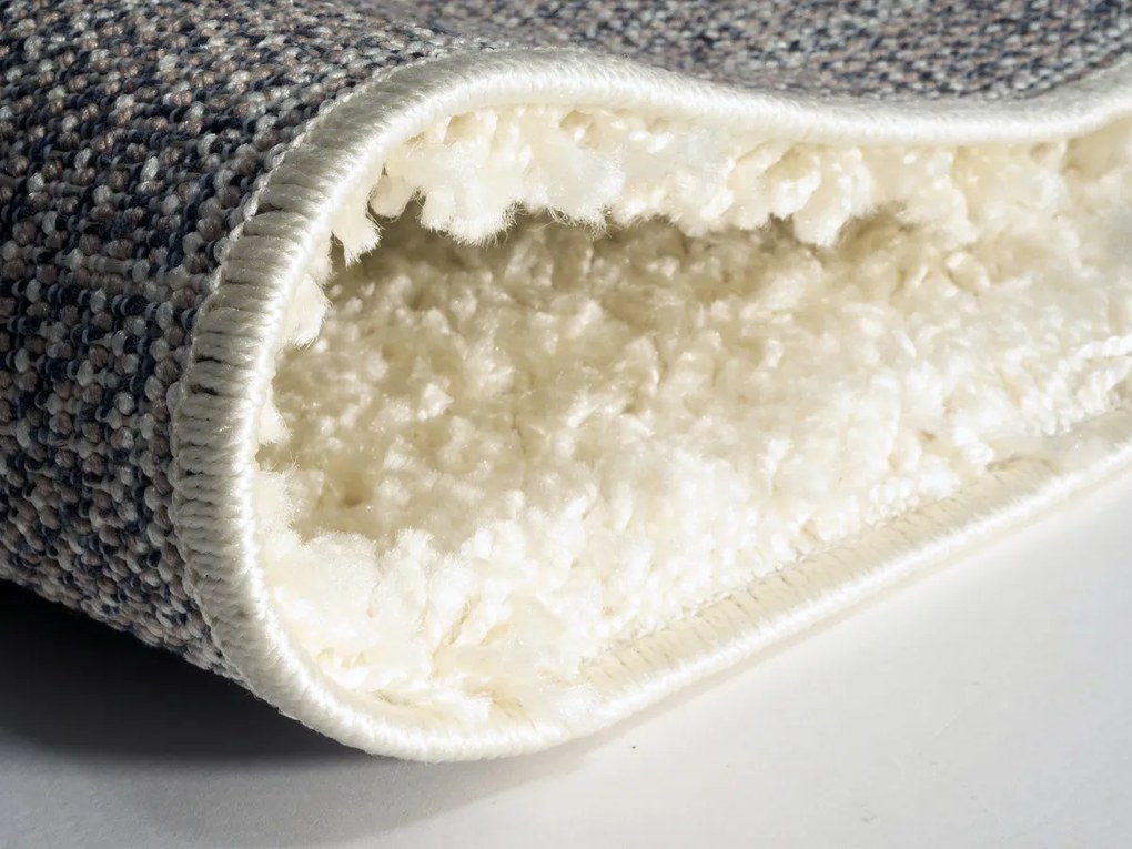 Mono Carpet, Kusový koberec Efor Shaggy 2137 Cream, 120x170, bílá, ložnice
