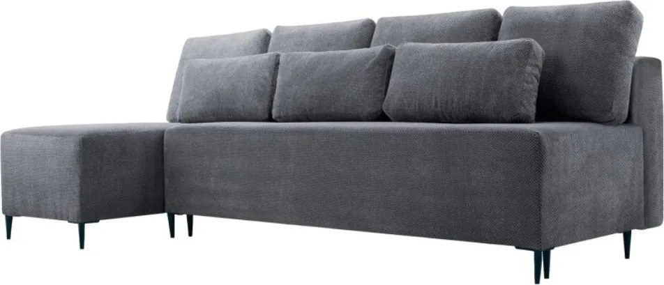 Rohová rozkládací sedací souprava do L MAROKO, 251 cm, s úložným prostorem Roh pohovky: Levý roh, Barva látky: Krémová (Onega 14)