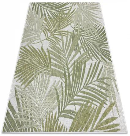 Dywany Luszczow Kusový koberec SISAL SION palmové listy, tropický 2837 ecru / zelená Rozměr koberce: 60 x 300 cm