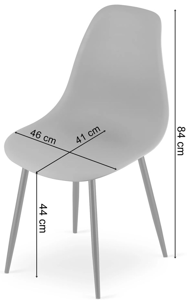 Sada 2 ks zelených židlí OSAKA s černými nohami