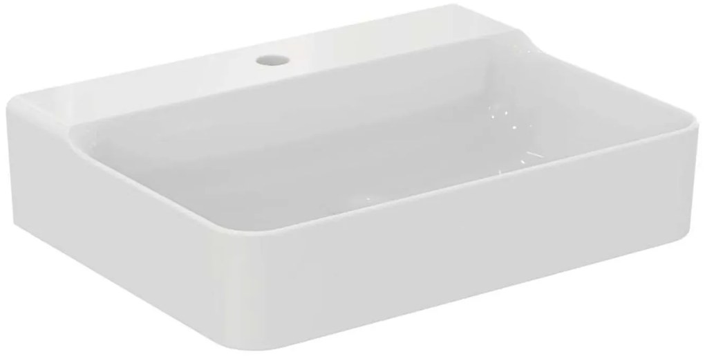 Ideal Standard Conca Ceram - Umyvadlo 60x45 cm, bez přepadu, otvor pro baterii, bílá T379001