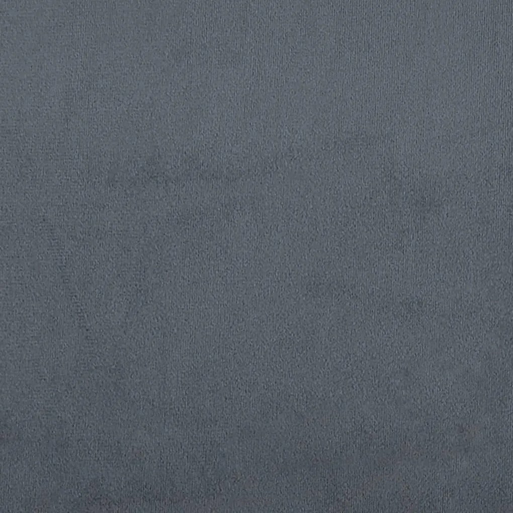 Postel s matrací tmavě šedá 90 x 200 cm samet,  3208635