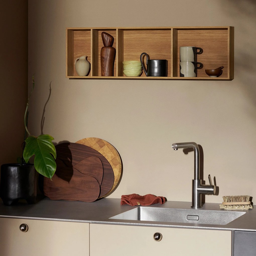 FERM LIVING Dřevěná police Bon Shelf, Oak