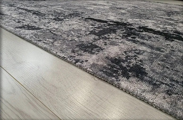 HU Šedohnědý moderní koberec Banco 1088-GREY Rozměr: 60x110 cm