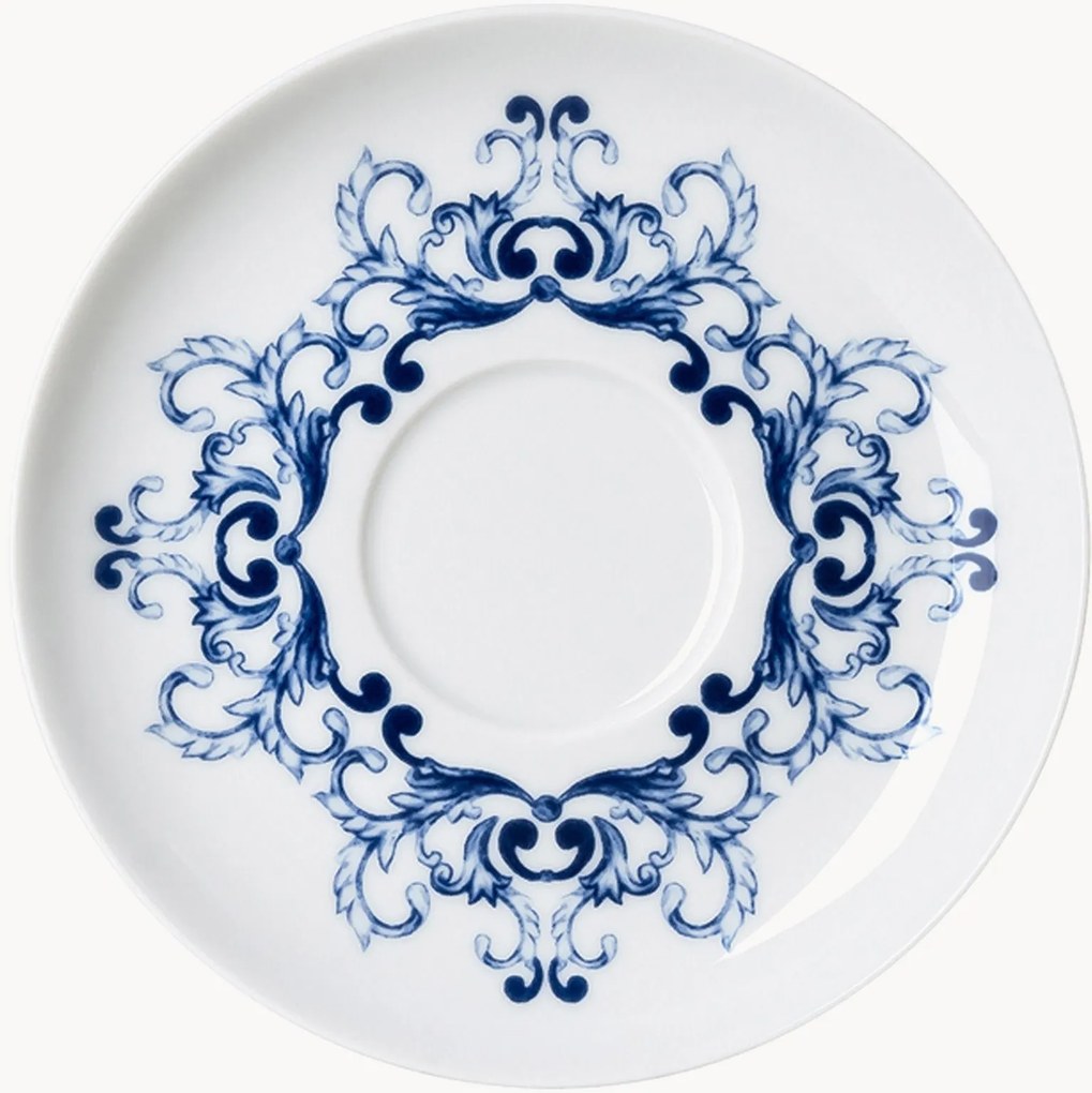 Sada porcelánových podšálků True Blue, 6 dílů