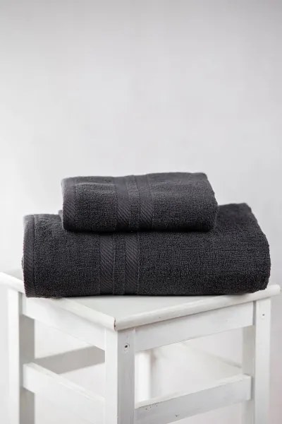PEMITEX Ručník a osuška LINDA 500 g/m2  Osuška LINDA tmavě šedá 70x140 cm