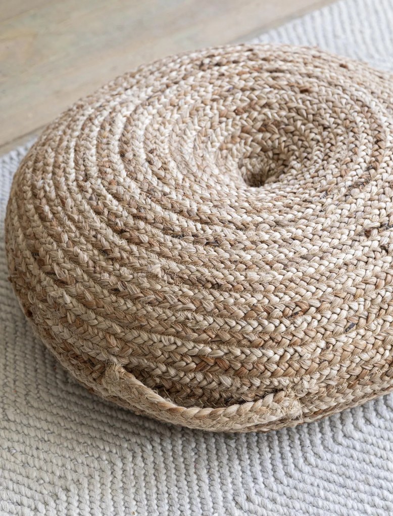 Garden Trading Sedací puf Cerney Natural Jute 60 cm, přírodní barva