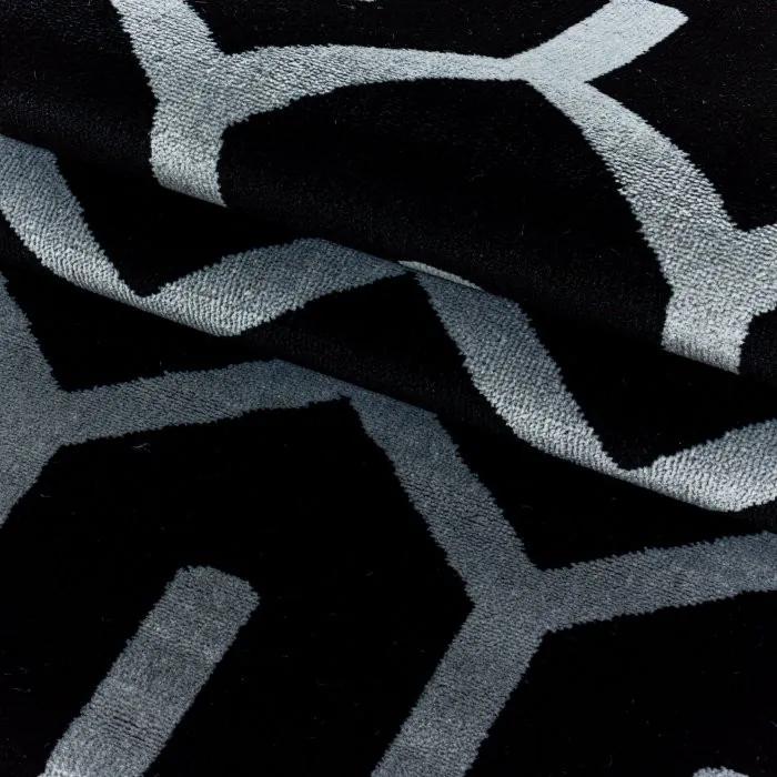Vopi | Kusový koberec Costa 3524 black - 80 x 150 cm