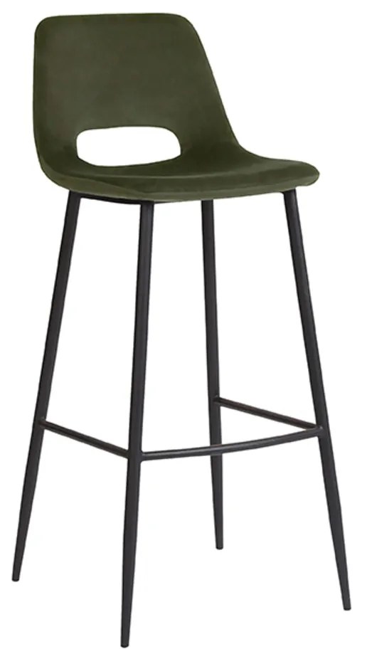 LABEL51 barová židle JOSH armádní zelená Color: Army green UK-30.306