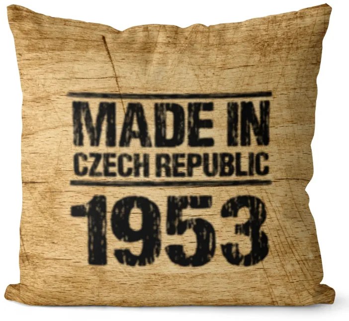 Polštář Made In + rok (Velikost: 40 x 40 cm, rok: 1953)