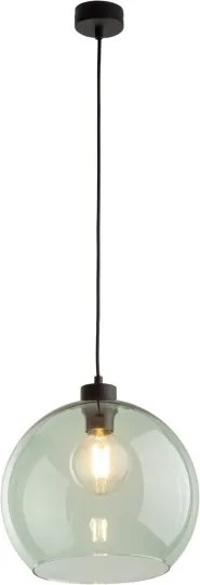 Lustr na lanku CUBUS 1xE27/15W/230V černá/kouřová zelená