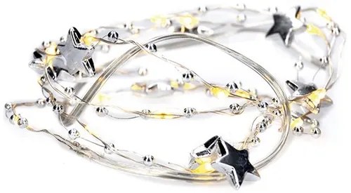 SOLIGHT LED řetěz řetízek s dekoracemi, 20LED řetěz, 1m, 2x AA, IP20