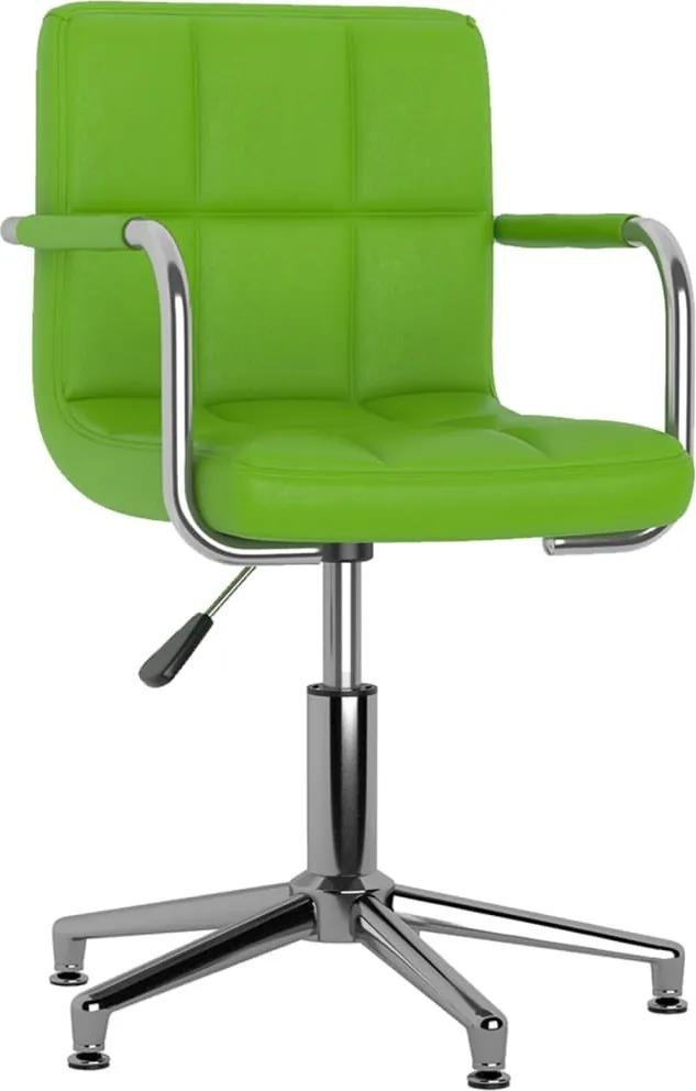vidaXL Otočná jídelní židle umělá kůže [3088092] Barva: Bílá