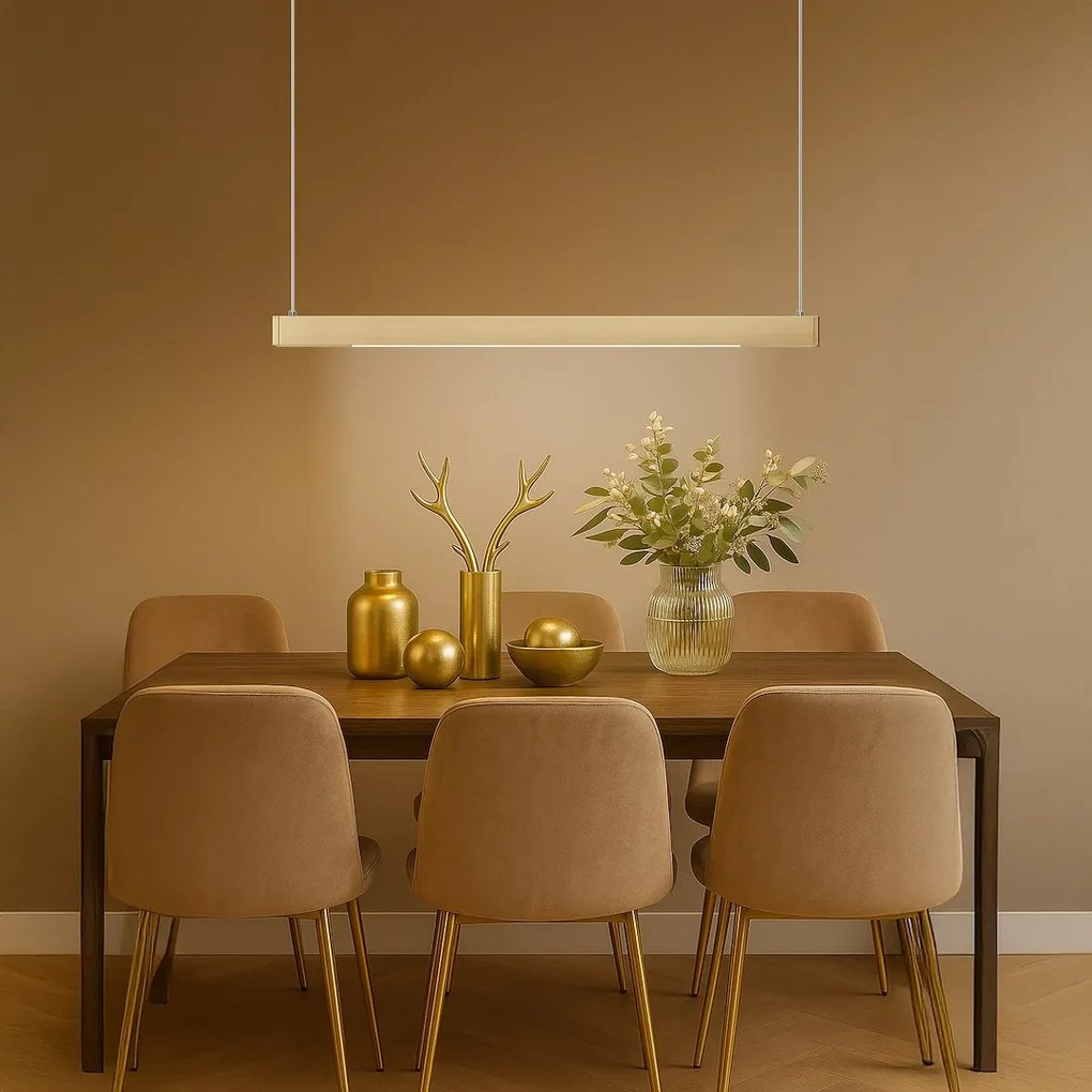Závěsné LED svítidlo Linea, 1x LED 36w, 3000-5700k, 3CCT, g