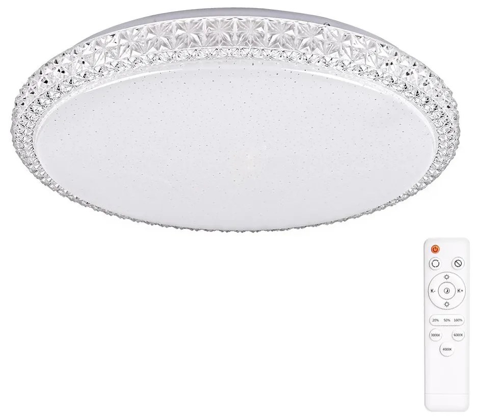 Polux LED Stmívatelné stropní svítidlo IRINA LED/48W/230V s dálkovým ovladačem SA0891