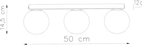 Stropní svítidlo SOLLUX YOLI 3 bílé G9 3x12W bez žárovky SL.1148