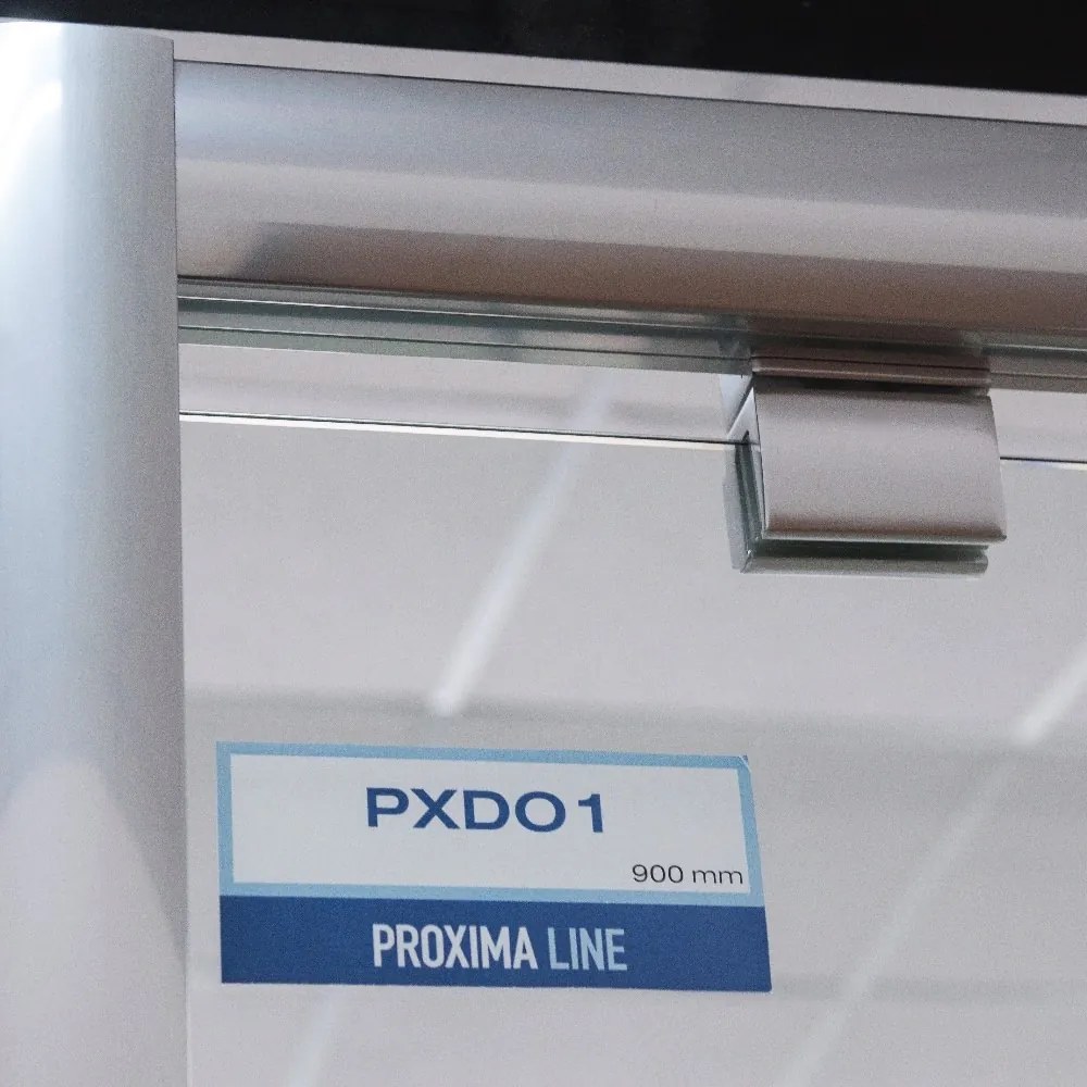 Roth PROXIMA LINE PXDO1N Jednokřídlé sprchové dveře pro instalaci do niky 110 cm Profil: Lesk, Sklo: Hladké čiré