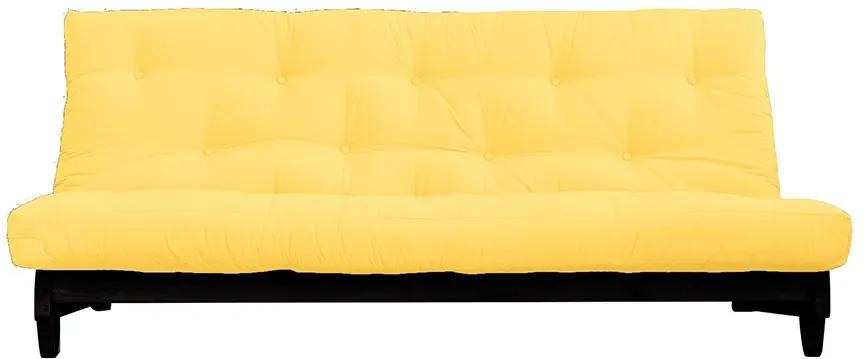 KARUP DESIGN Variabilní pohovka Fresh Black/Yellow 82 × 200 × 100 cm