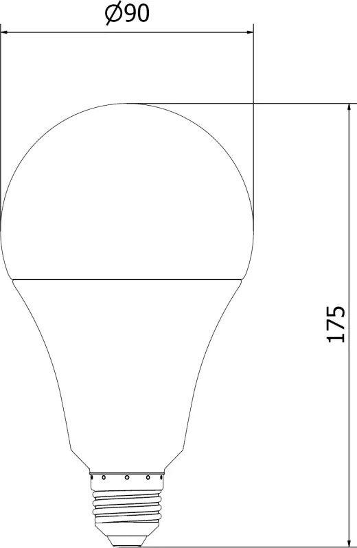 Mexen Nova, LED žárovka E27, A70, 20W, teplá - 3000K, 2100 lm - L100-E27-2030-01
