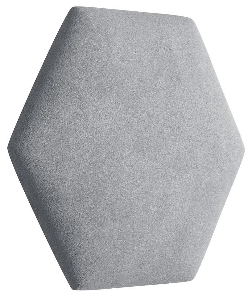 Eka Čalouněný panel Hexagon Trinity 40,5 cm x 35,3 cm - Šedá 2314