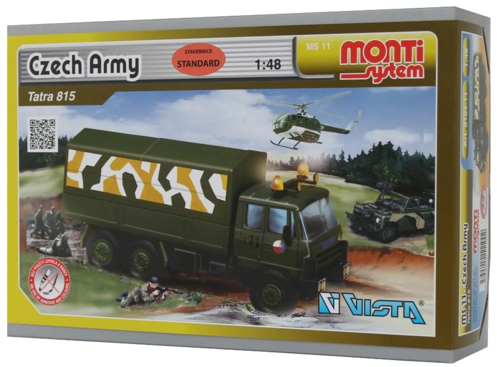 Stavebnice Monti System MS 11 Czech Army Tatra 815 1:48 v krabici 22x15x6cm