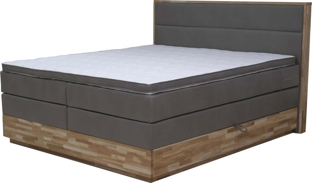 XXXLutz POSTEL BOXSPRING, šedá Esposa - Postele s úložným prostorem - 001933004001