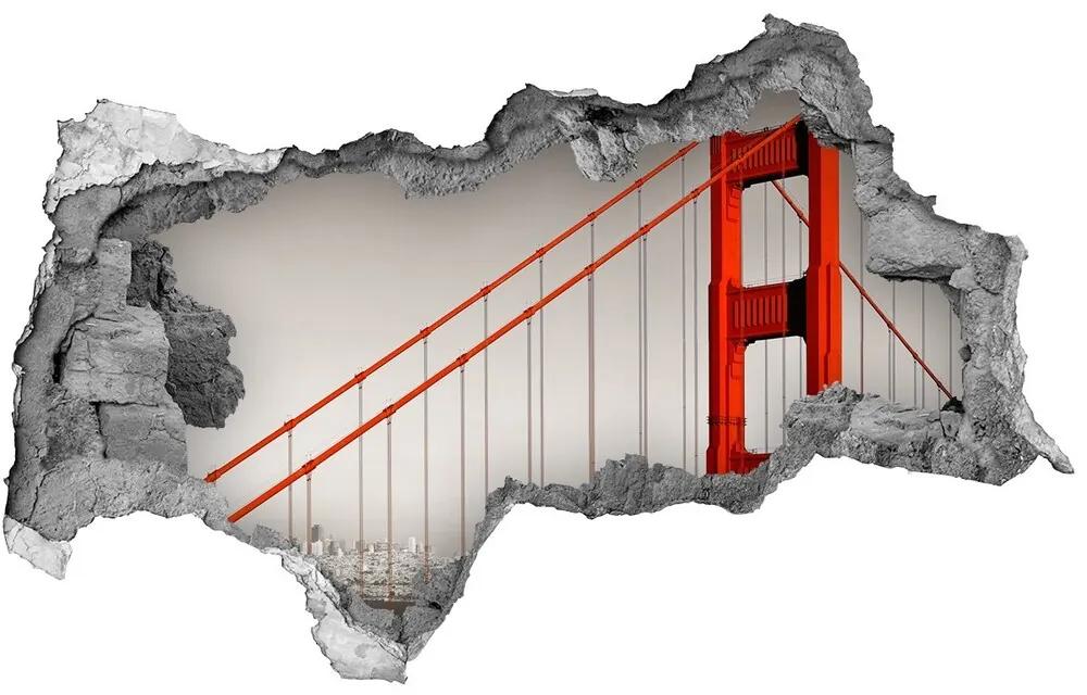 Wallmuralia Fototapeta díra na zeď 3D Most San Francisco 95x73 cm