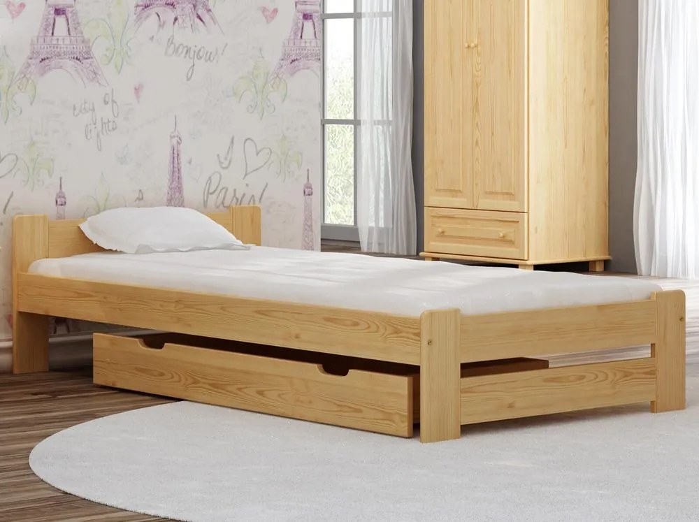 Maxi-drew Borovicová postel Nika 80 x 200 cm - bezbarvý