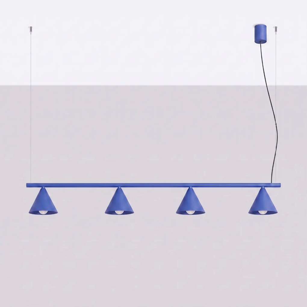 Sollux Lighting Lustr NOX 4L ultramarín