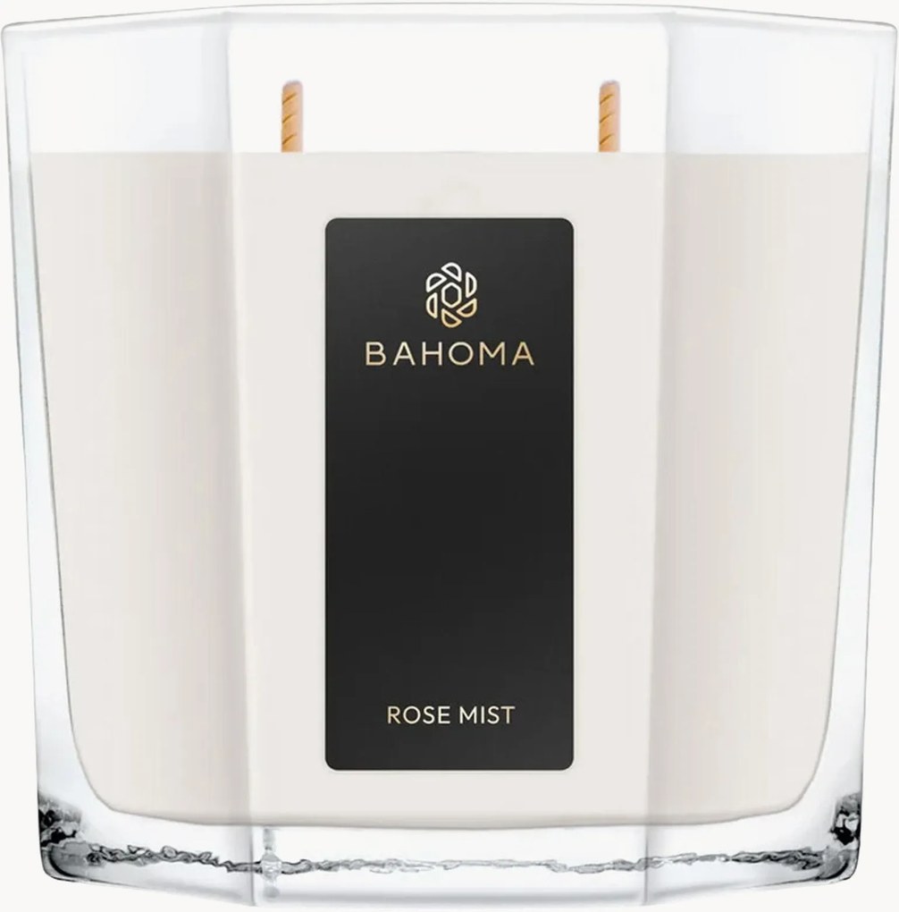 Ručně litá vonná XL svíčka Rose Mist (růžové poupě, mandarinka)
